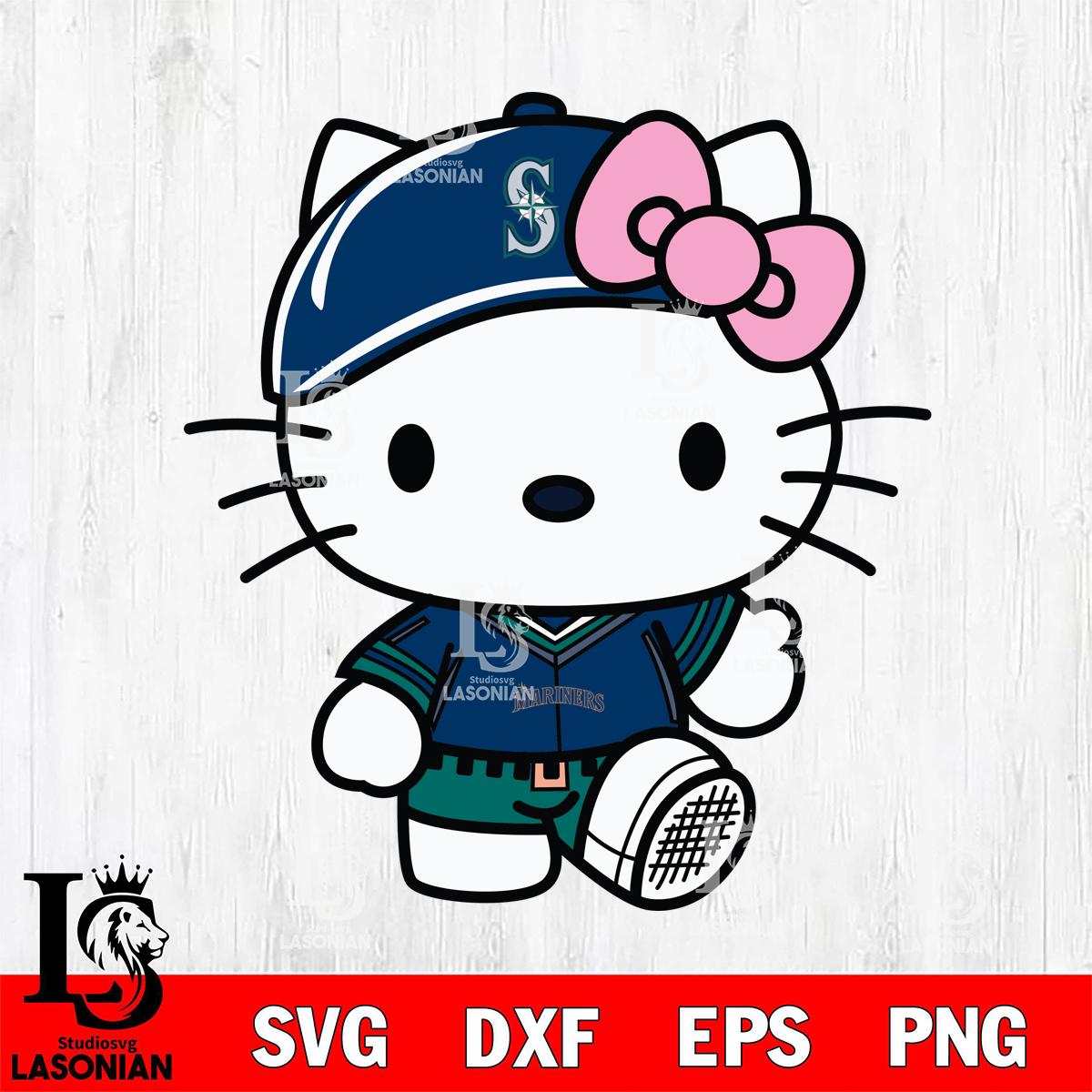 Seattle Mariners Hello Kitty Pink – lasoniansvg