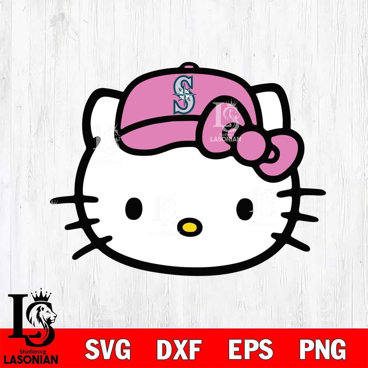 Seattle Mariners Hello Kitty Pink Baseball 6 – lasoniansvg