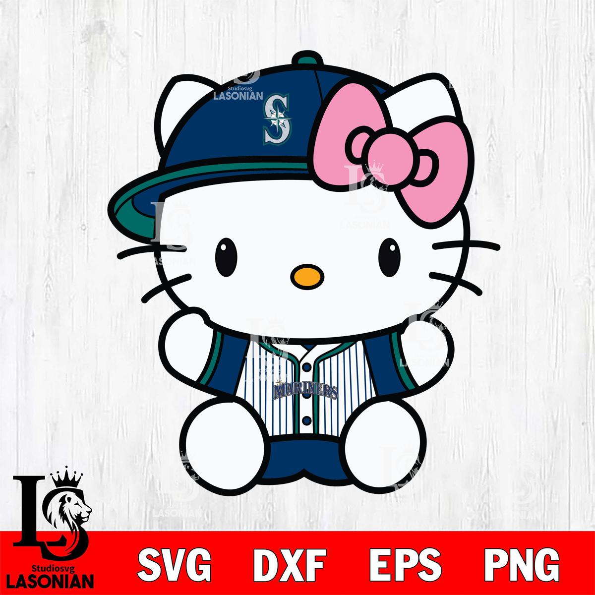 Seattle Mariners Pink Hello Kitty Baby – lasoniansvg