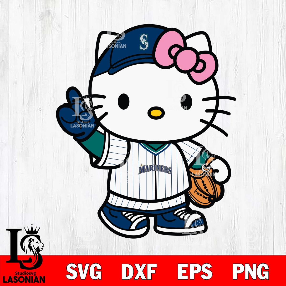 Seattle Mariners Pink Hello Kitty Baseball – lasoniansvg