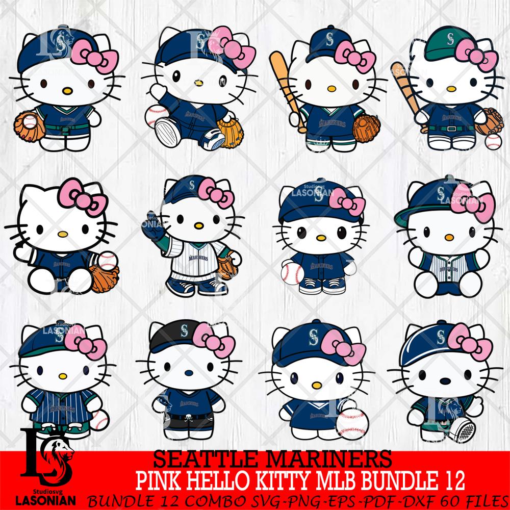Seattle Mariners Pink Hello Kitty MLB Bundle 12 – lasoniansvg