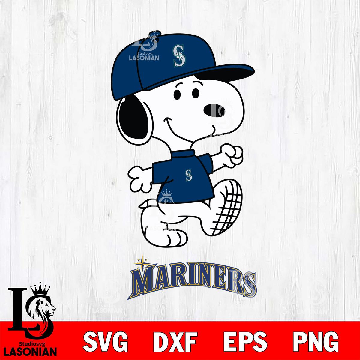 Seattle Mariners Snoopy Baseball – lasoniansvg