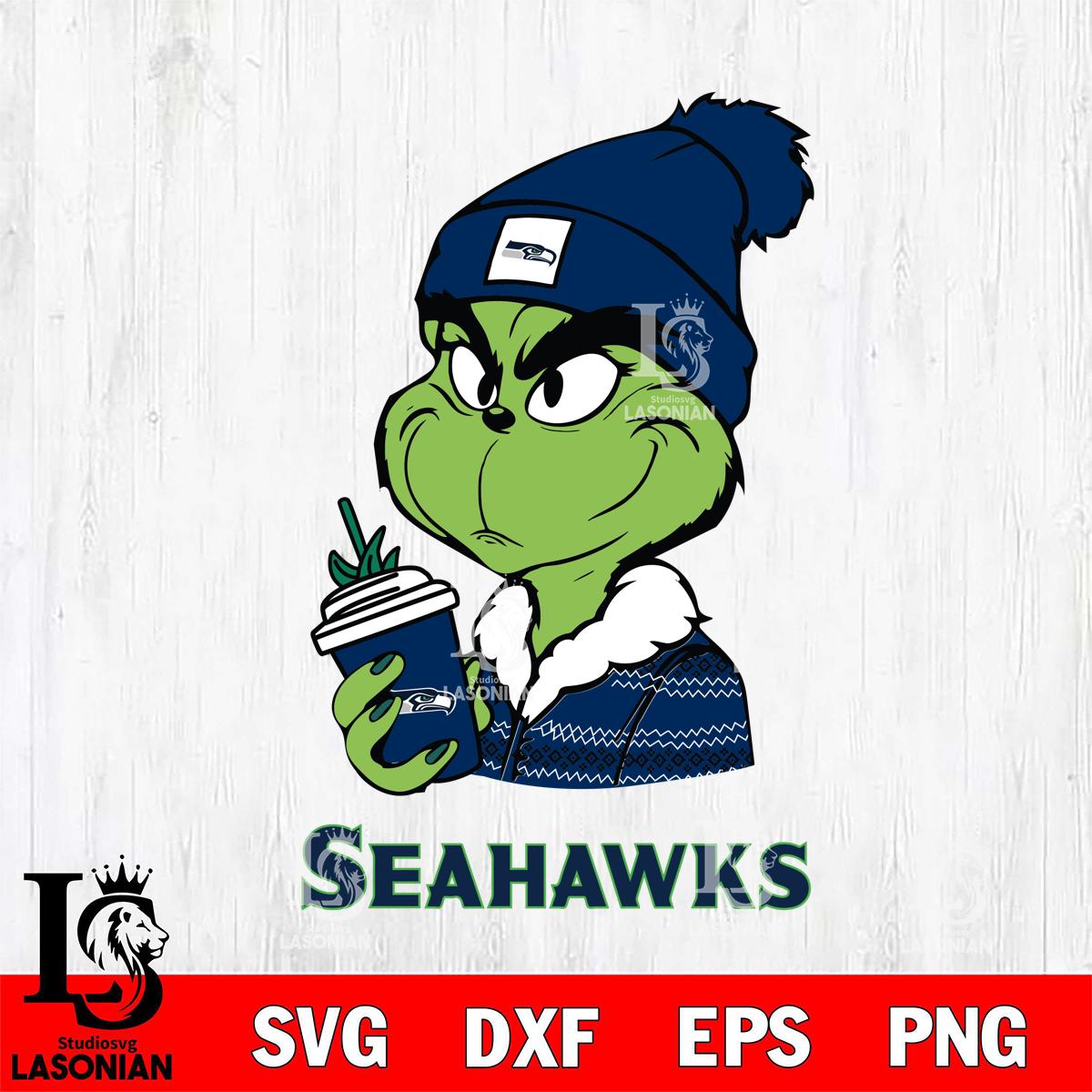 Seattle Seahawks Boujee Grinch Christmas – lasoniansvg
