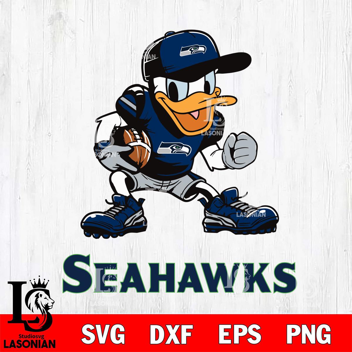 Seattle Seahawks Donal Duck Disney – lasoniansvg