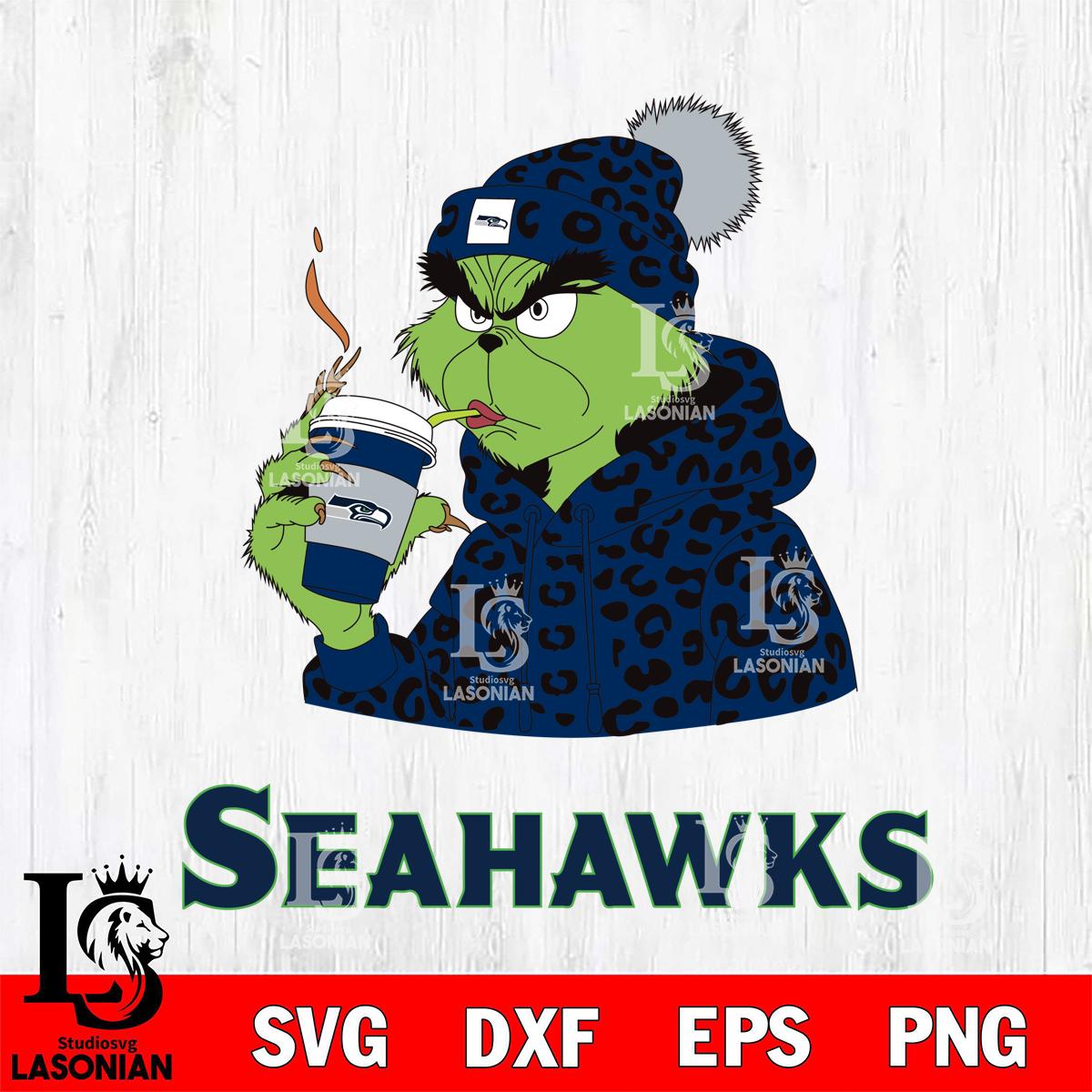 Seattle Seahawks Grinch Leopard Christmas – lasoniansvg