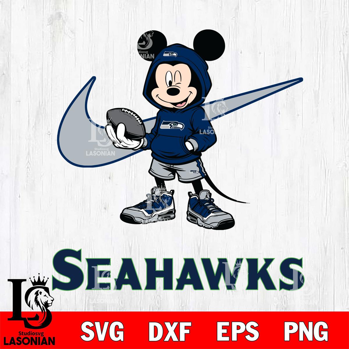 Seattle Seahawks Mikey Mouse Disney NIKE – lasoniansvg