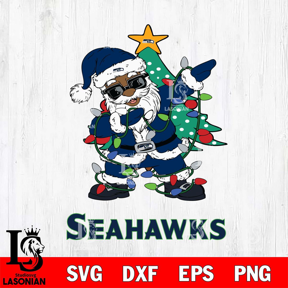 Seattle Seahawks Santa Claus Ugly Christmas – lasoniansvg