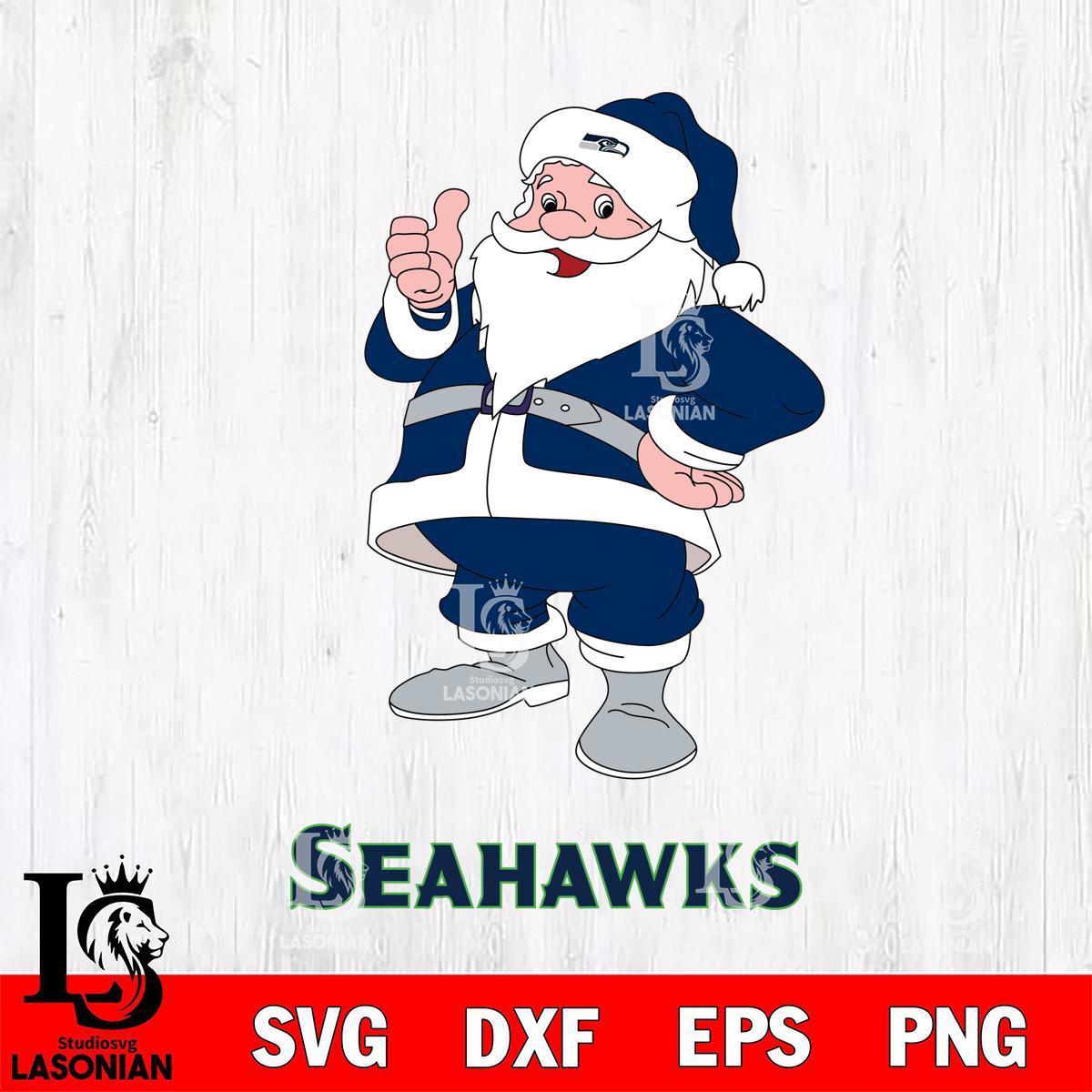 Seattle Seahawks Santa claus – lasoniansvg