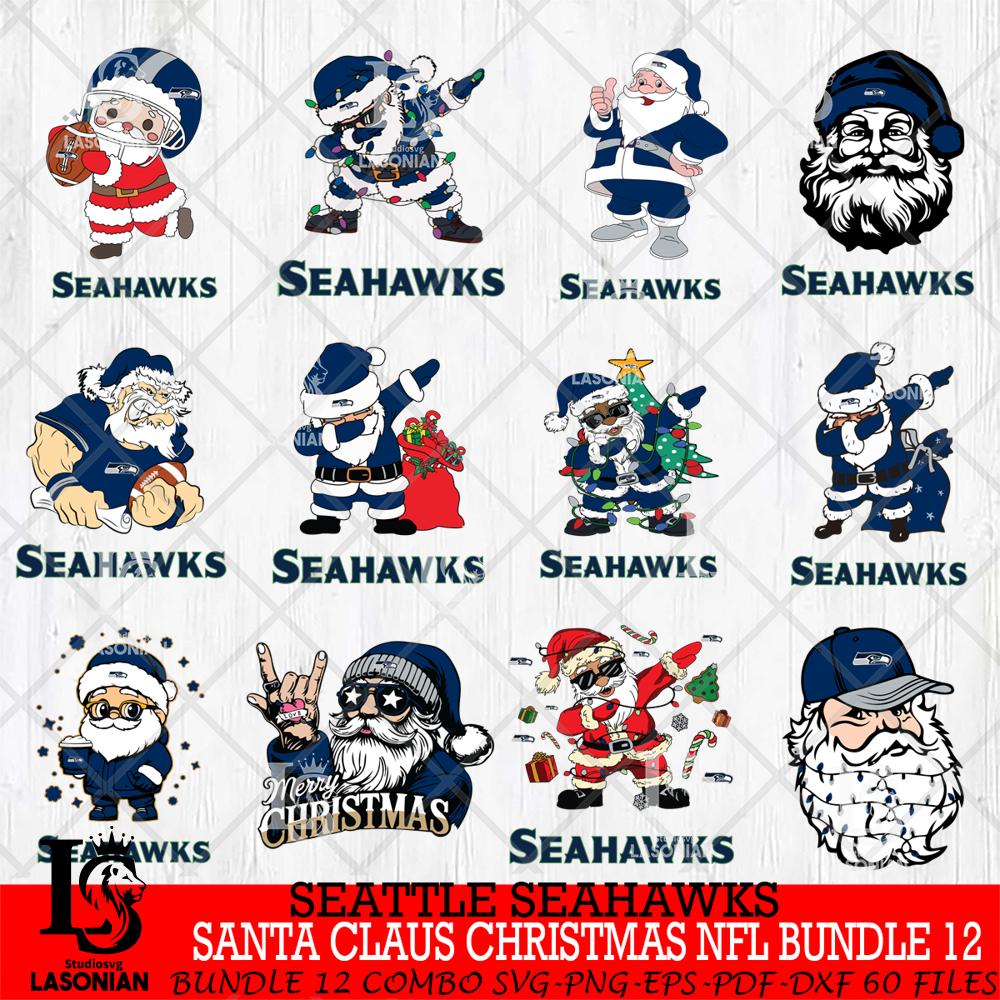 Seattle Seahawks Satan Claus Christmas NFL Bundle 12 – lasoniansvg