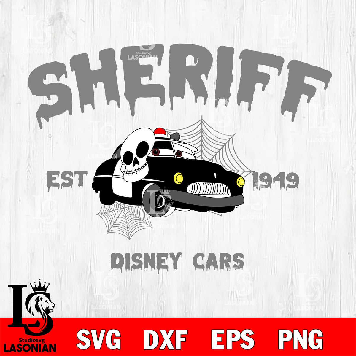 Sheriff est 1949 Disney car – lasoniansvg