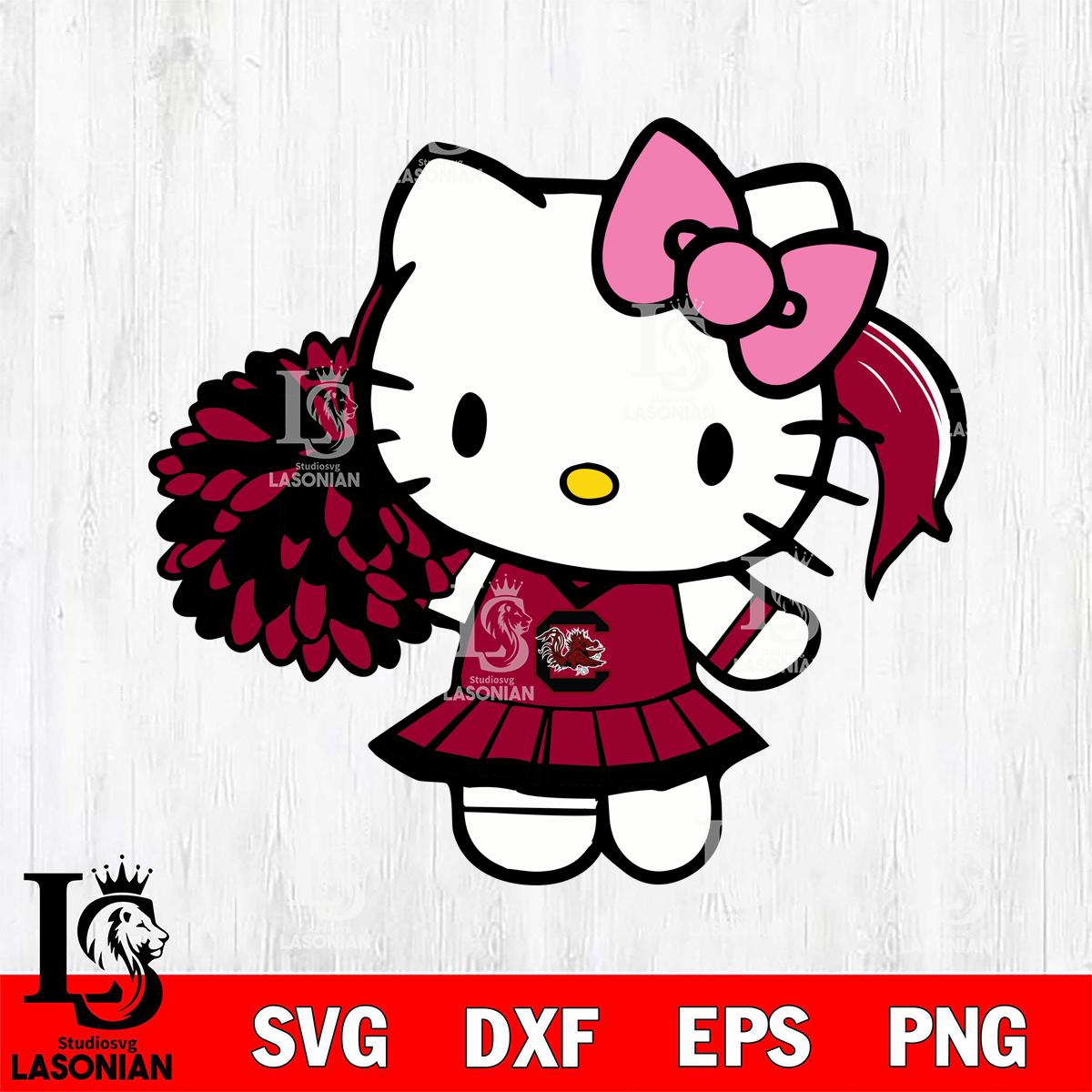 South Carolina Gamecocks Hello Kitty Cheerleader 12 – lasoniansvg