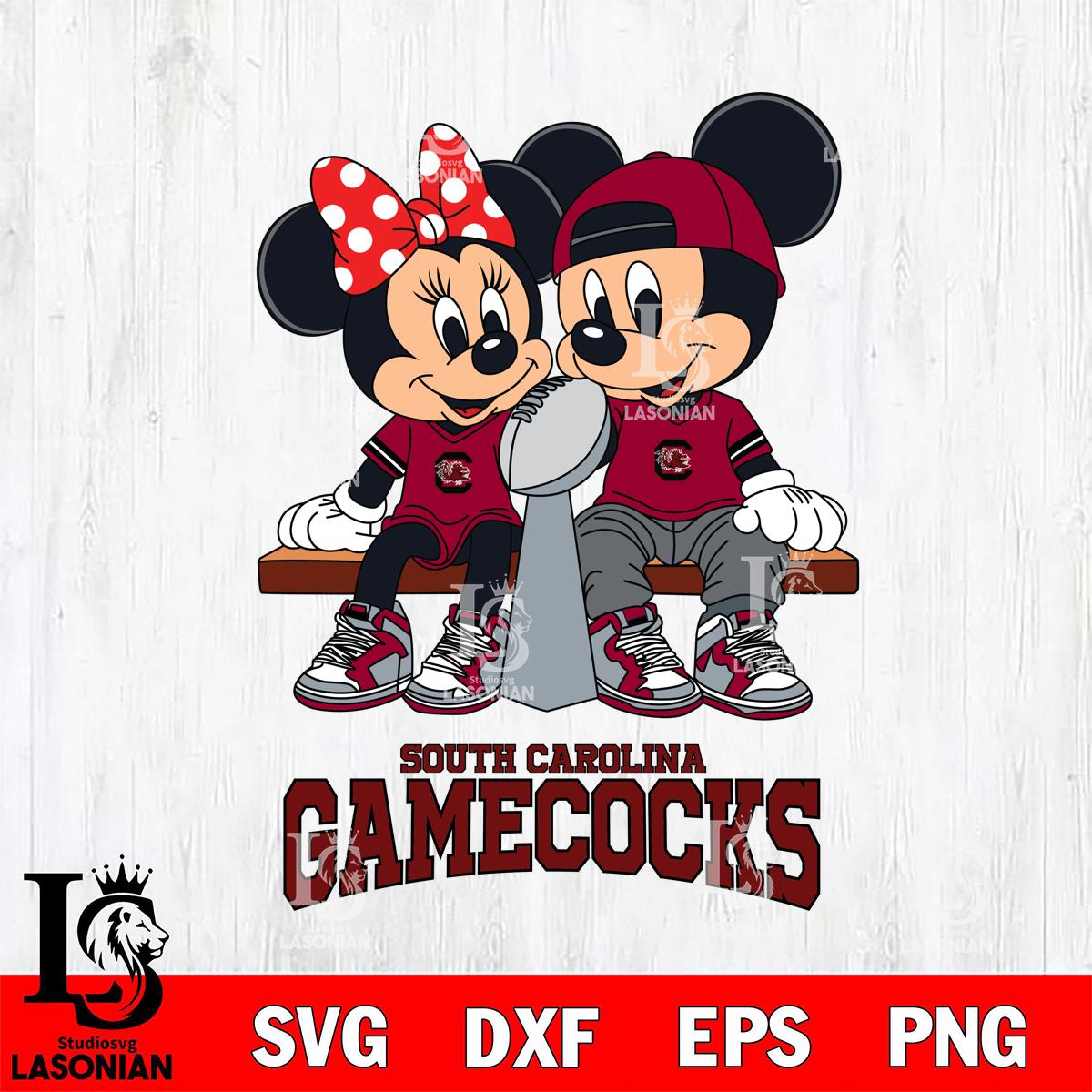 South Carolina Gamecocks Mickey And Minnie Football Champions – lasoniansvg