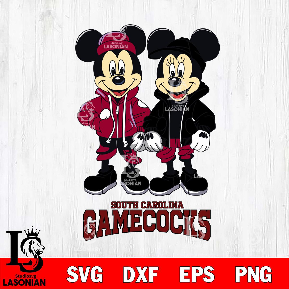 South Carolina Gamecocks Mickey Minnie Mouse Football – lasoniansvg