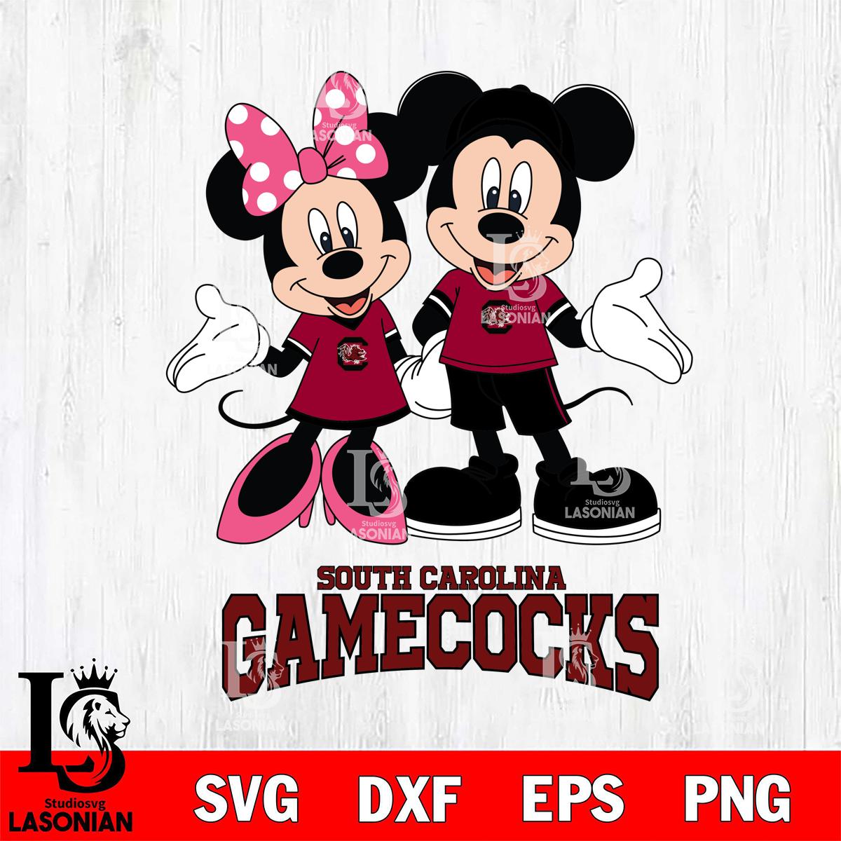 South Carolina Gamecocks Mickey Minnie Mouse Sport – lasoniansvg