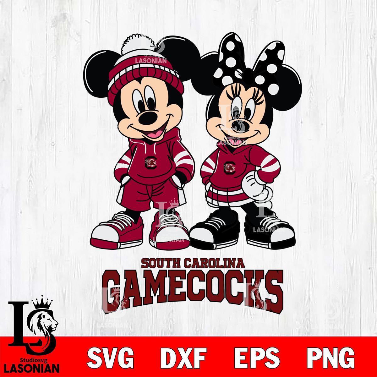 South Carolina Gamecocks Mickey Minnie Rugby Hoodie – lasoniansvg