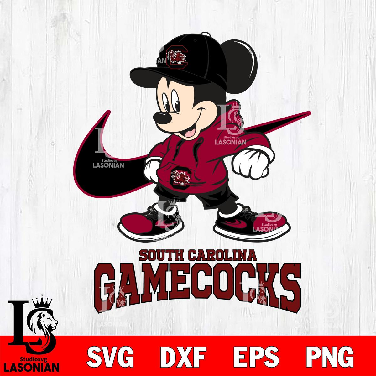 South Carolina Gamecocks Mickey Mouse NIKE – lasoniansvg