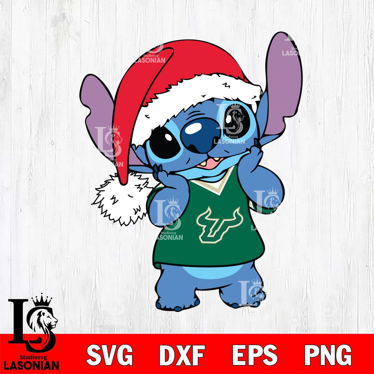 South Florida Bulls Cute Stitch Christmas – lasoniansvg