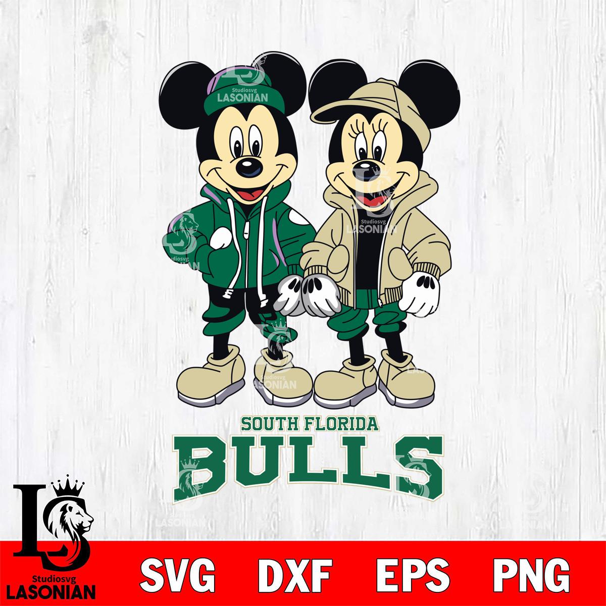 South Florida Bulls Mickey Minnie Mouse Football – lasoniansvg