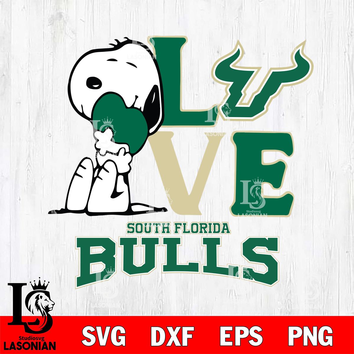South Florida Bulls Snoopy Sport 10 – lasoniansvg