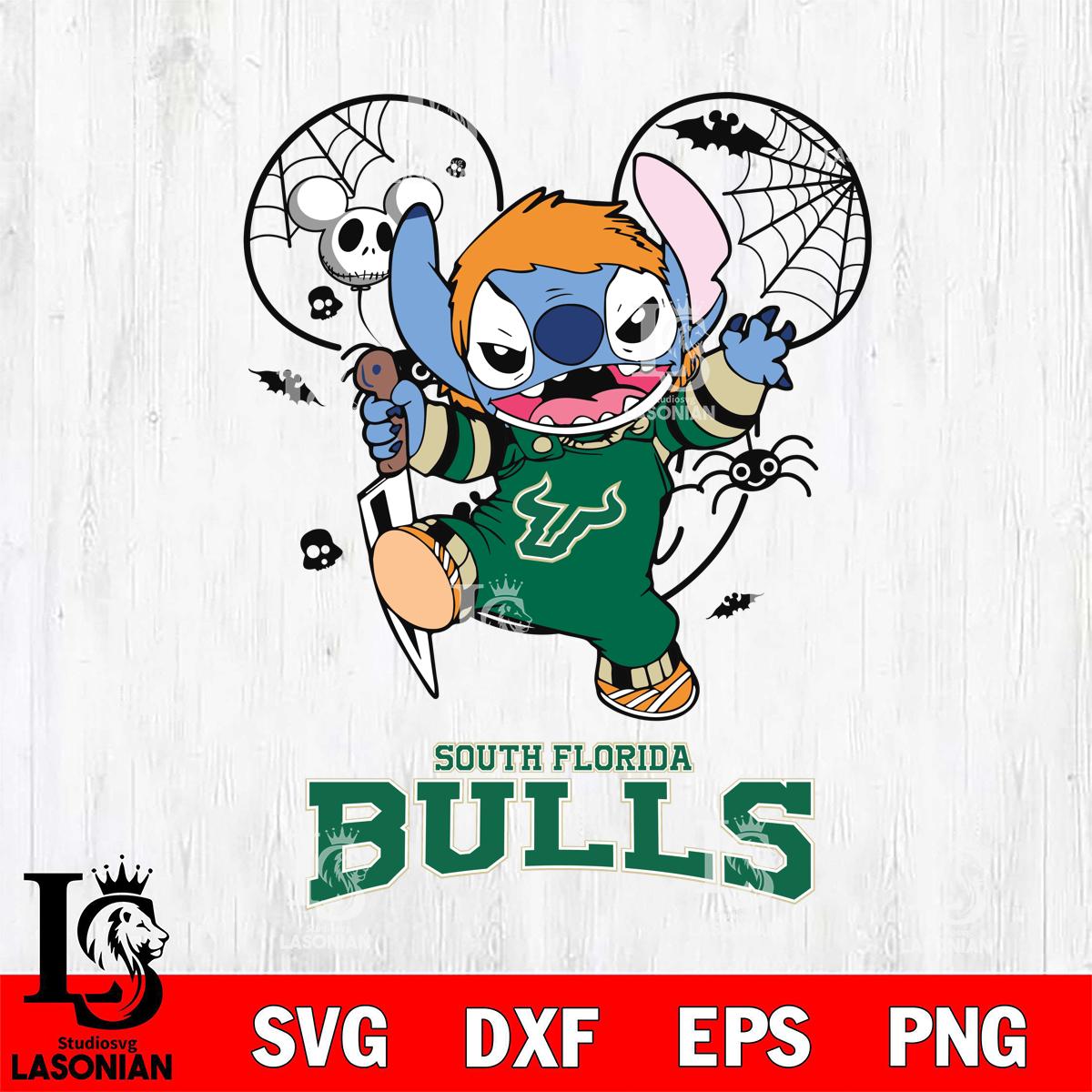 South Florida Bulls Stitch Michael Halloween – lasoniansvg