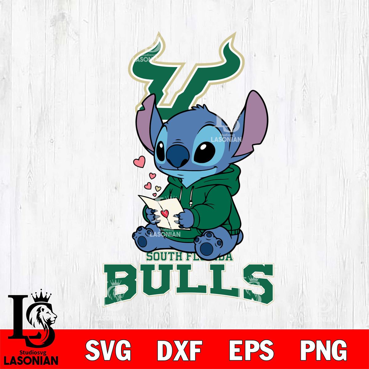 South Florida Bulls Stitch Read Digital Download, NCAA SVG DXF EPS PNG ...