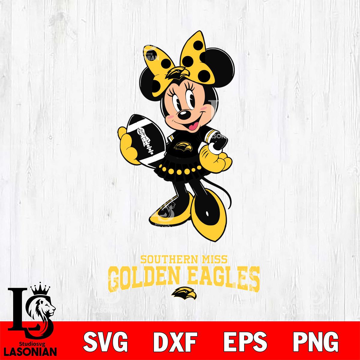 Southern Miss Golden Eagles Minnie Mouse – lasoniansvg