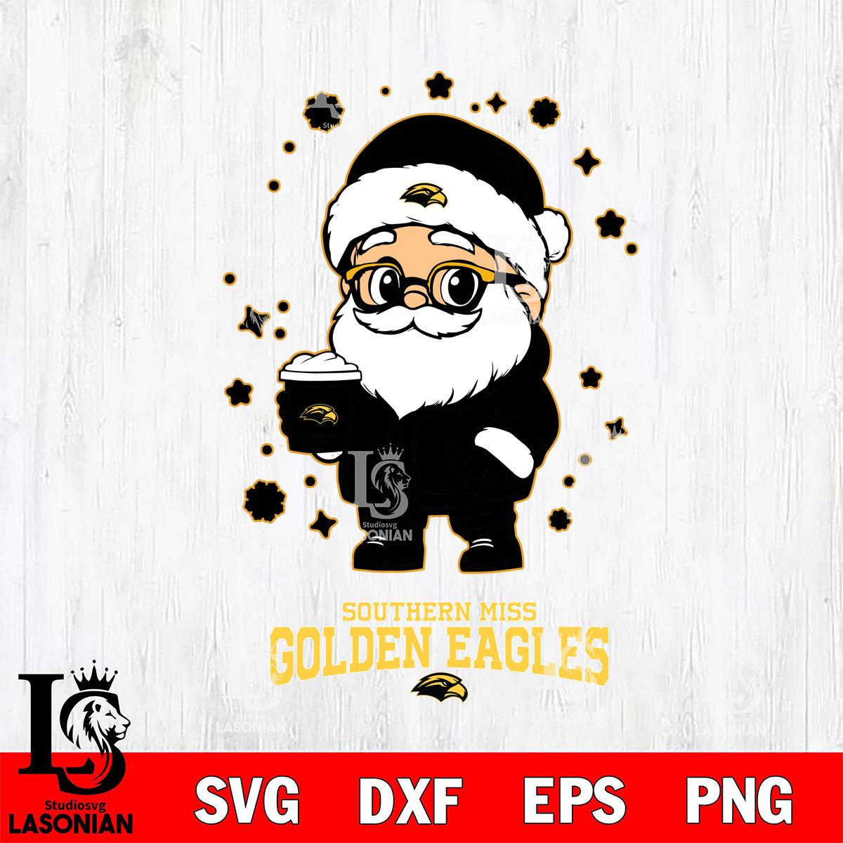 Southern Miss Golden Eagles Santa Claus Coffe – lasoniansvg