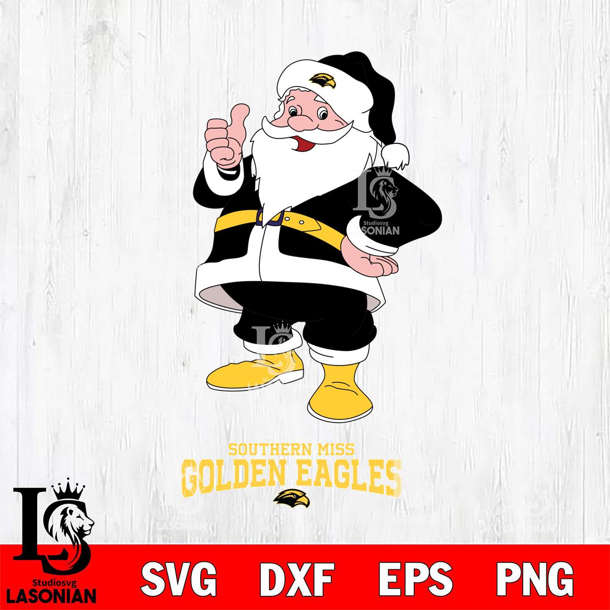 Southern Miss Golden Eagles Santa claus – lasoniansvg
