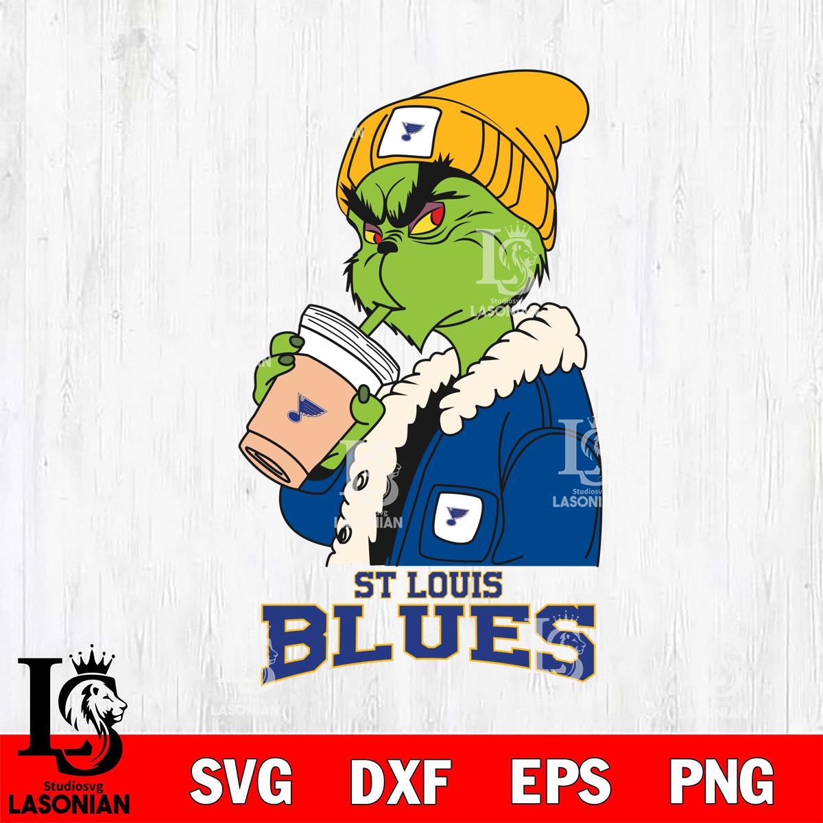 St Louis Blues Grinch Bougie Football – lasoniansvg