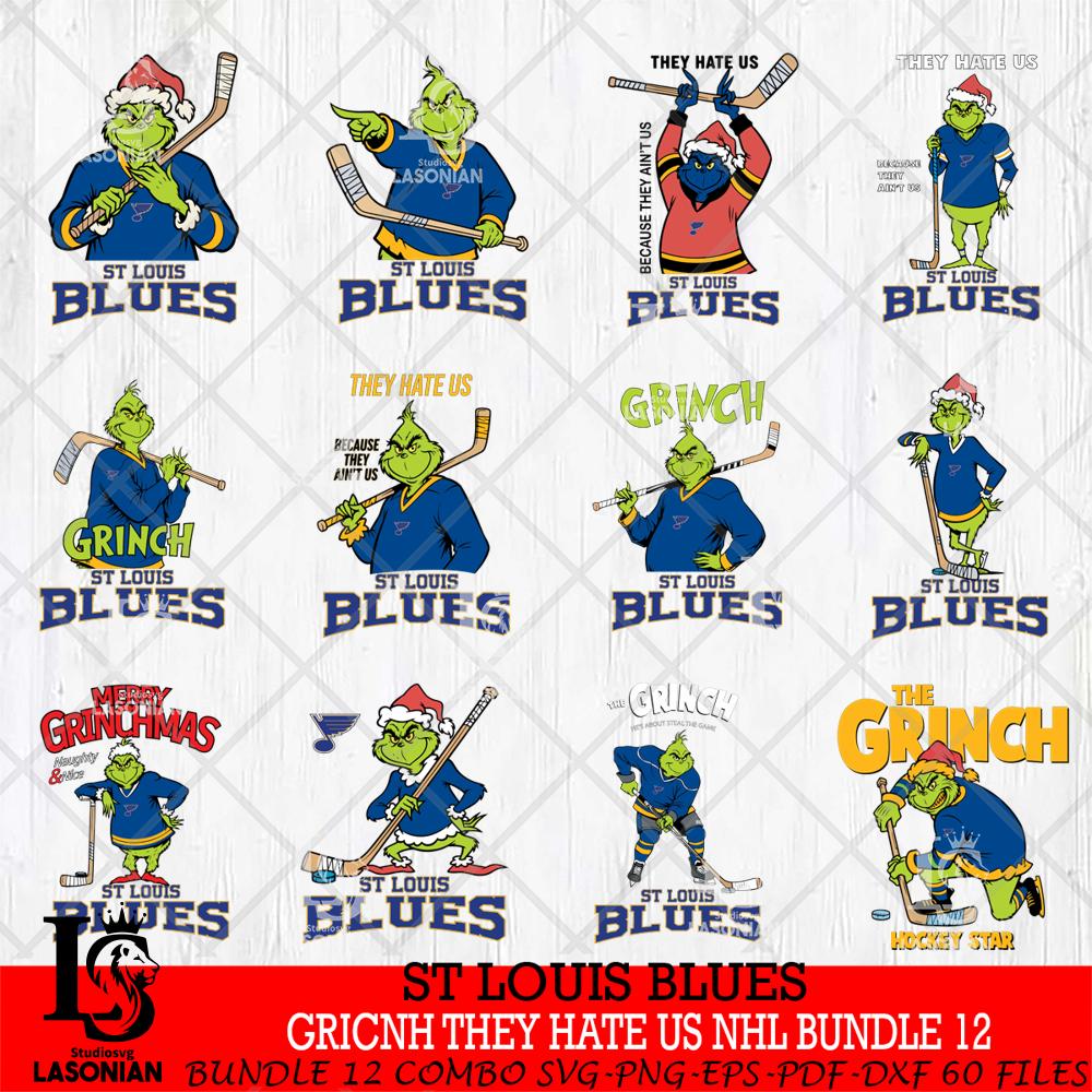 St Louis Blues Grinch Christmas NHL Bundle – lasoniansvg