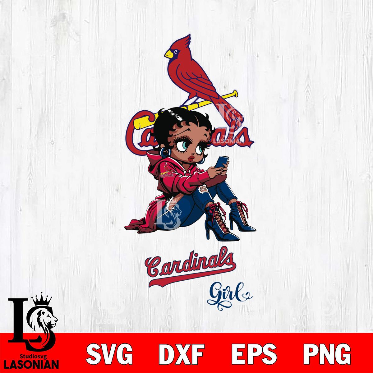 St Louis Cardinals Beauty Black Fan Girl Football – lasoniansvg