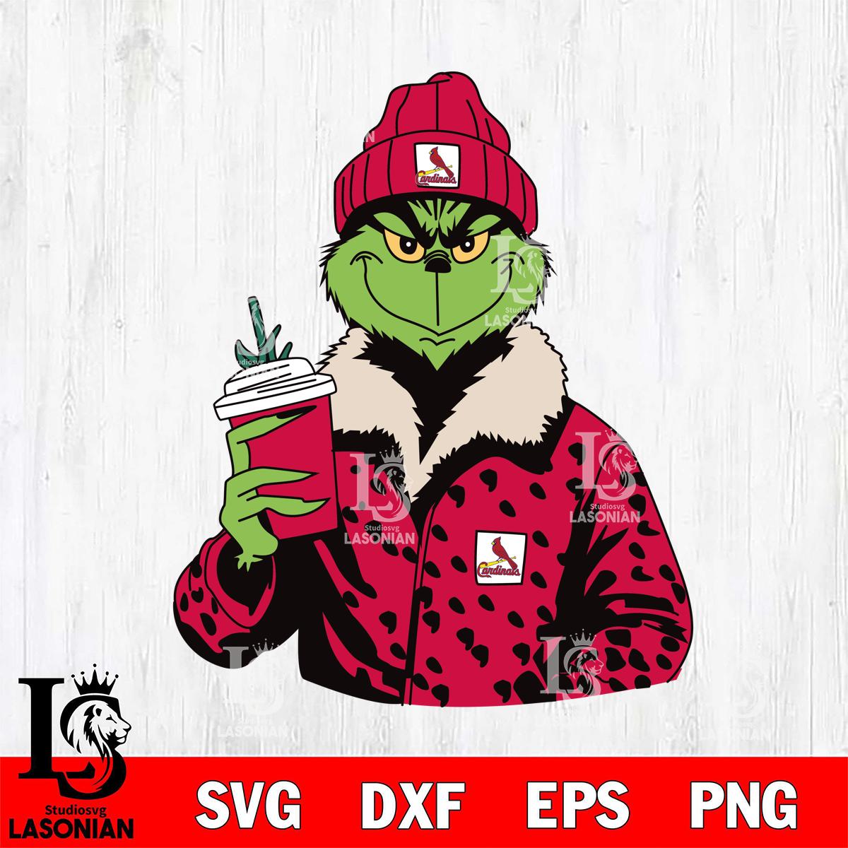St Louis Cardinals Boujee Grinch 12 – lasoniansvg
