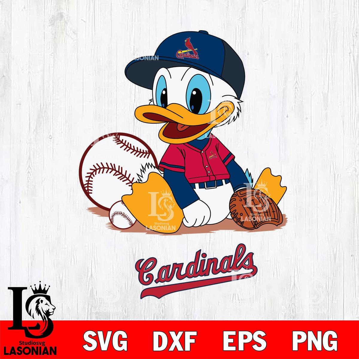 St Louis Cardinals Donald Duck Baseball Sport – lasoniansvg