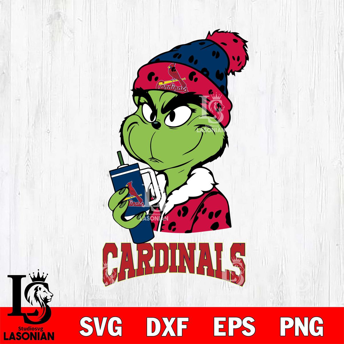 St Louis Cardinals Grinch Bougie Leopard – lasoniansvg