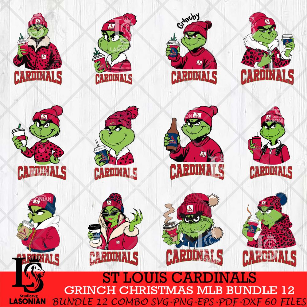 St Louis Cardinals Grinch Christmas MLB Bundle 12 – lasoniansvg
