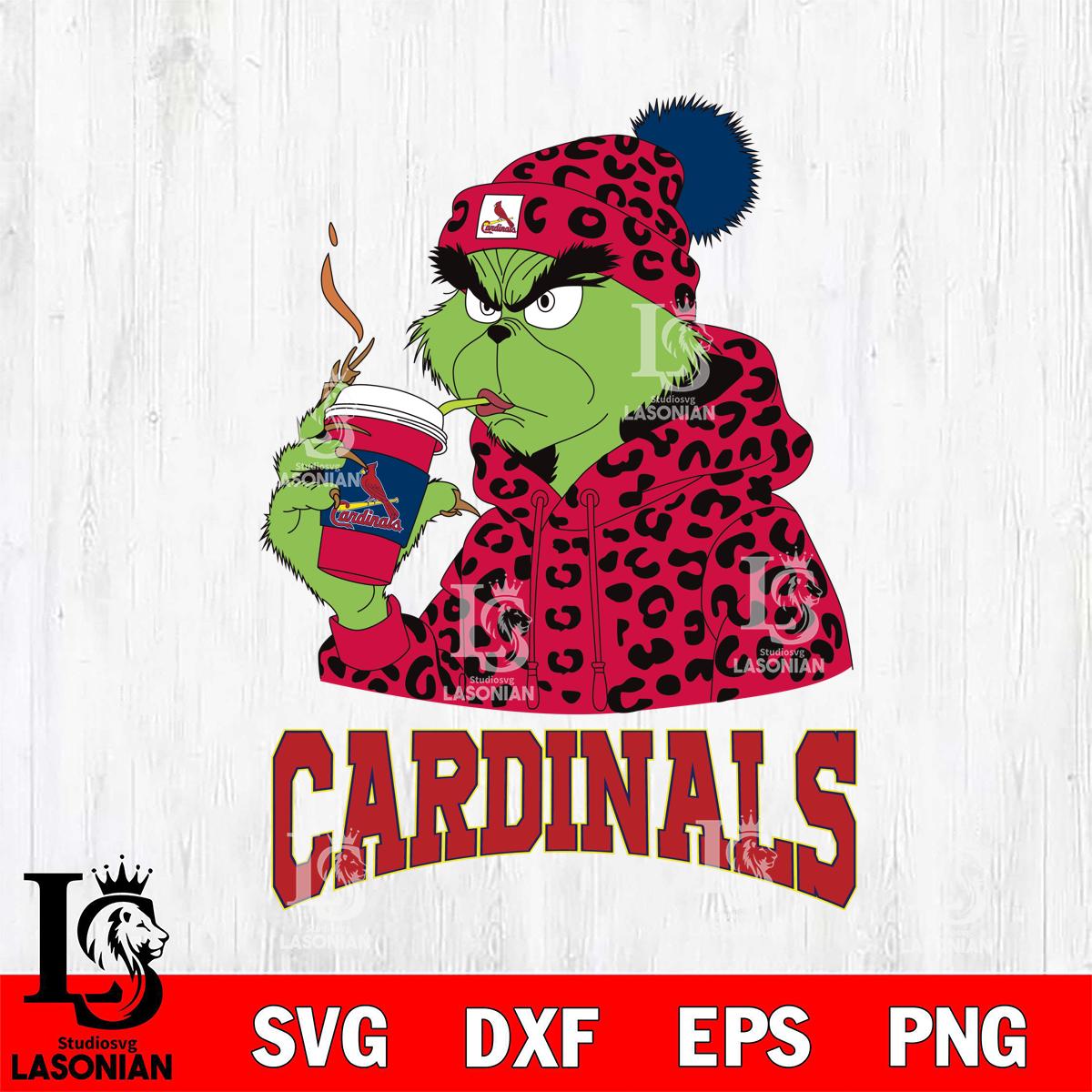 St Louis Cardinals Grinch Leopard Christmas – lasoniansvg