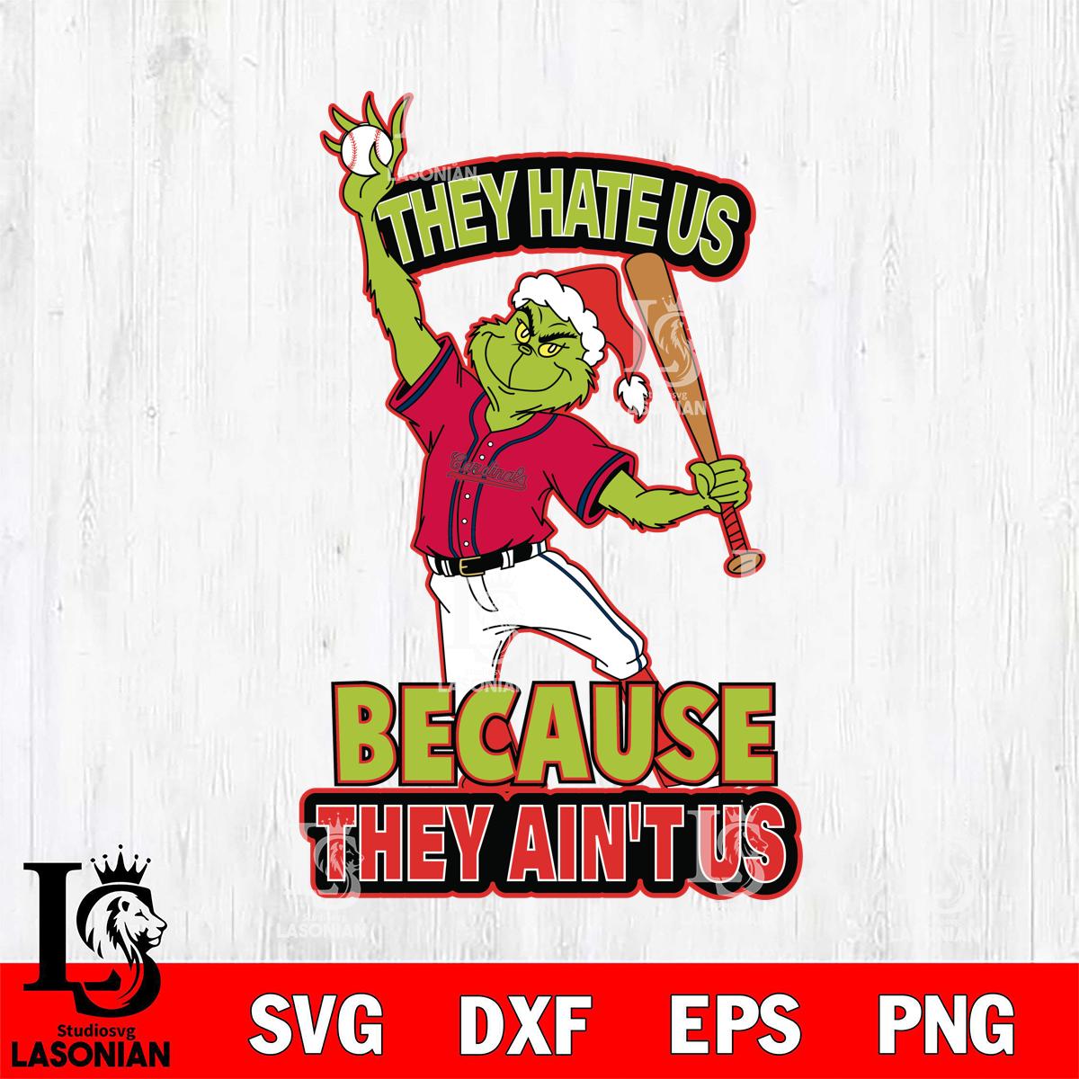 St Louis Cardinals Grinch They Hate us Baseball player – lasoniansvg