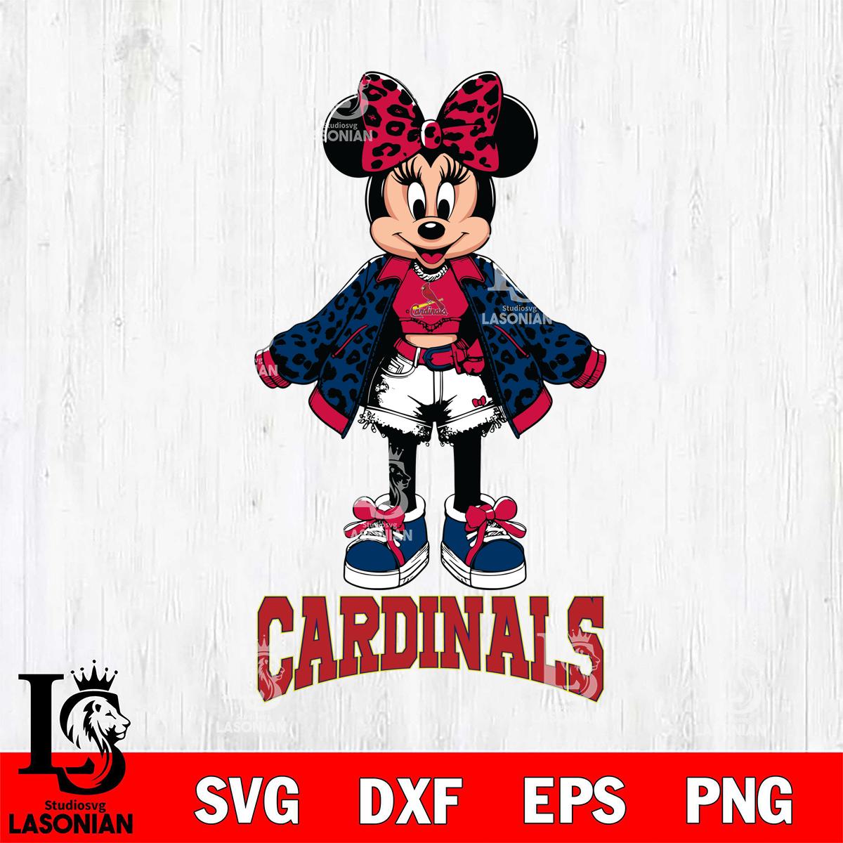 St Louis Cardinals Style Minnie Disney – lasoniansvg