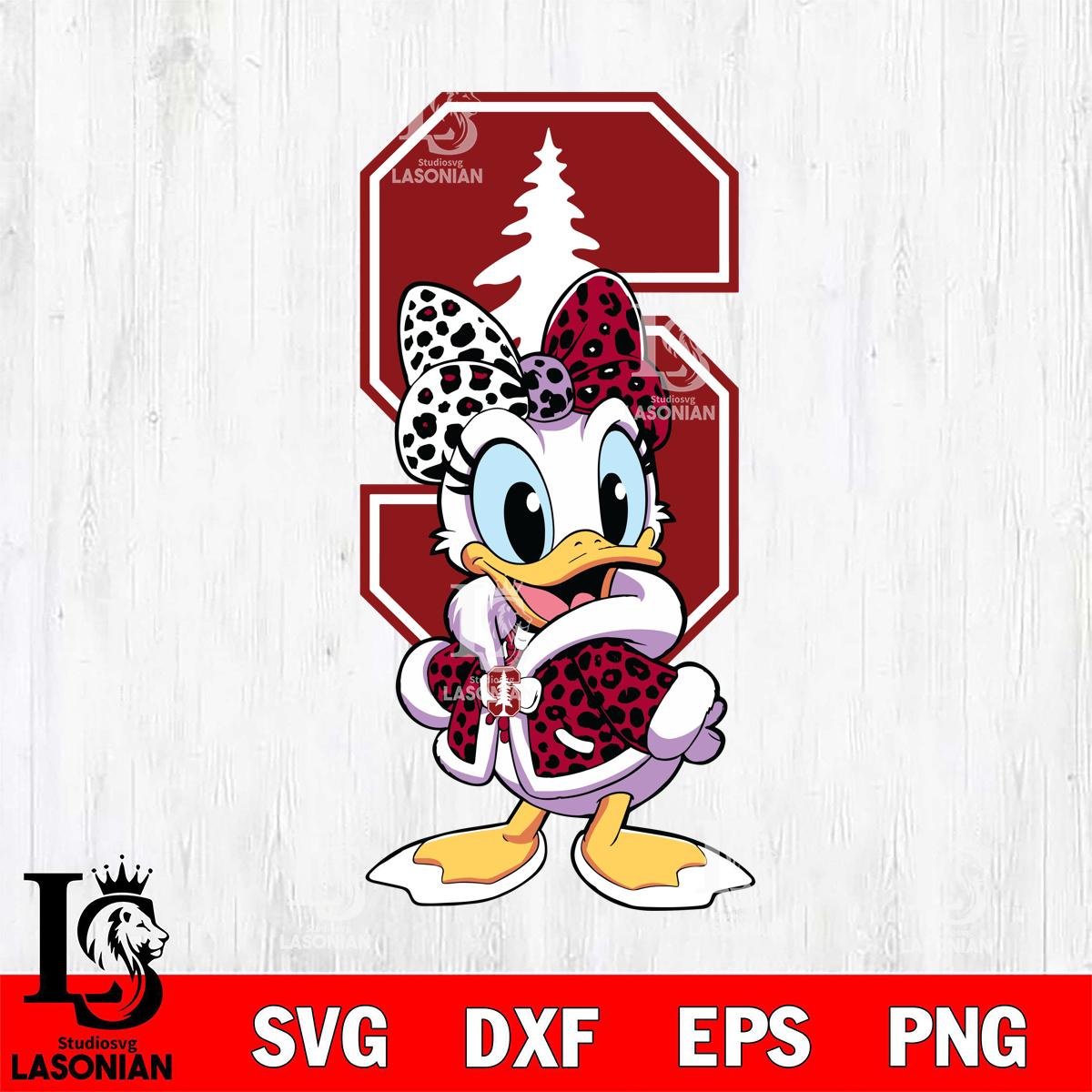 Stanford Cardinal Fancy Daisy Duck Disney – lasoniansvg