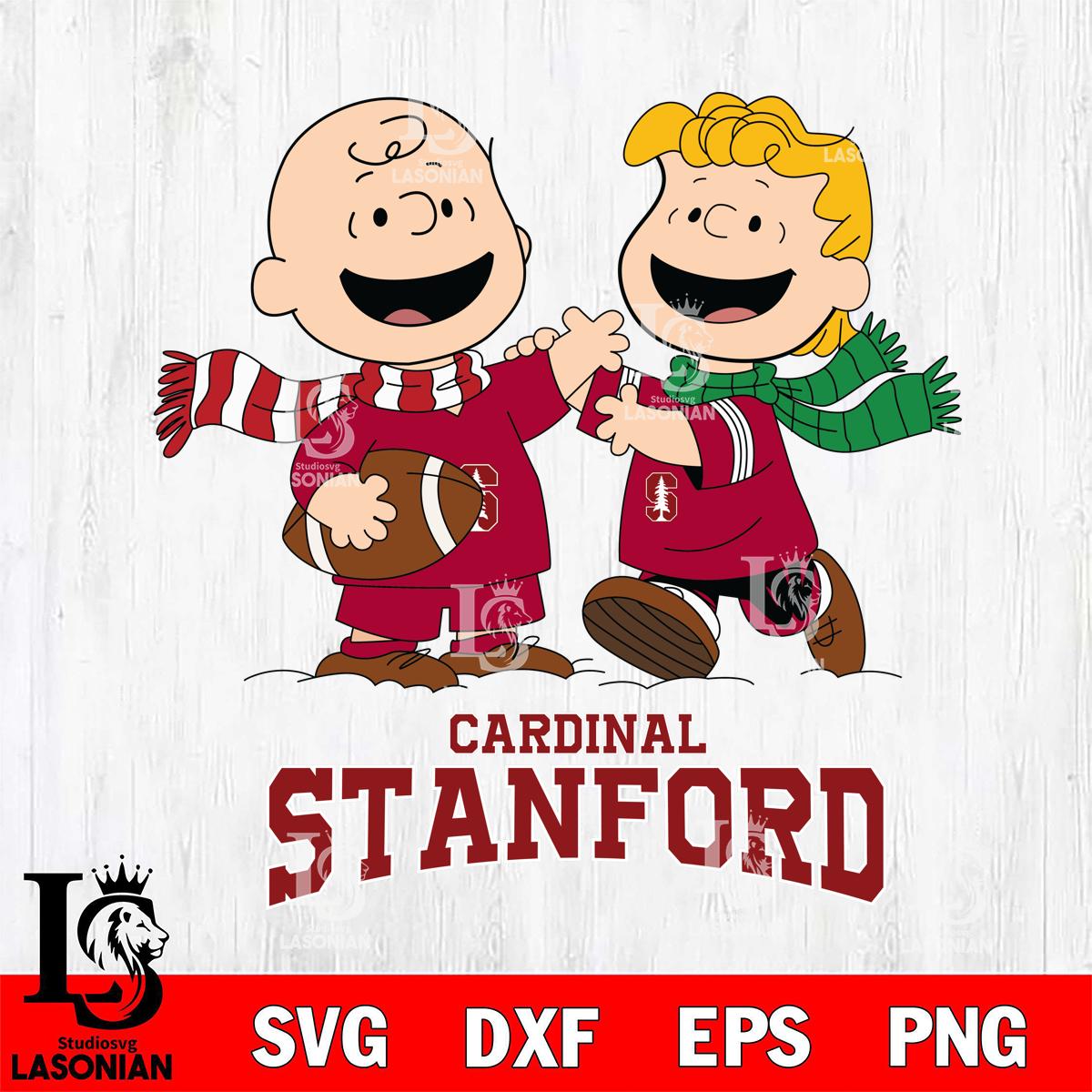 Stanford Cardinal Charlie Brown & Linus Football – lasoniansvg