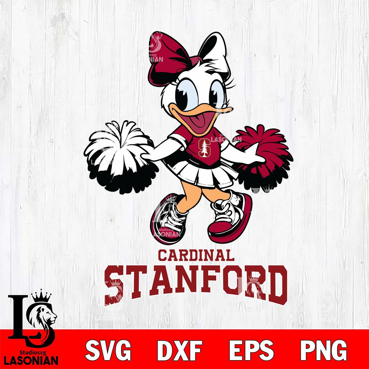 Stanford Cardinal Daisy Duck Cheerleader Disney – lasoniansvg