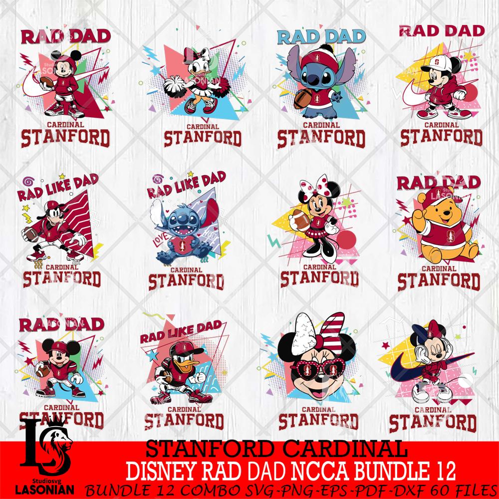 Stanford Cardinal Disney Rad Dad NCAA Bundle 12 – lasoniansvg