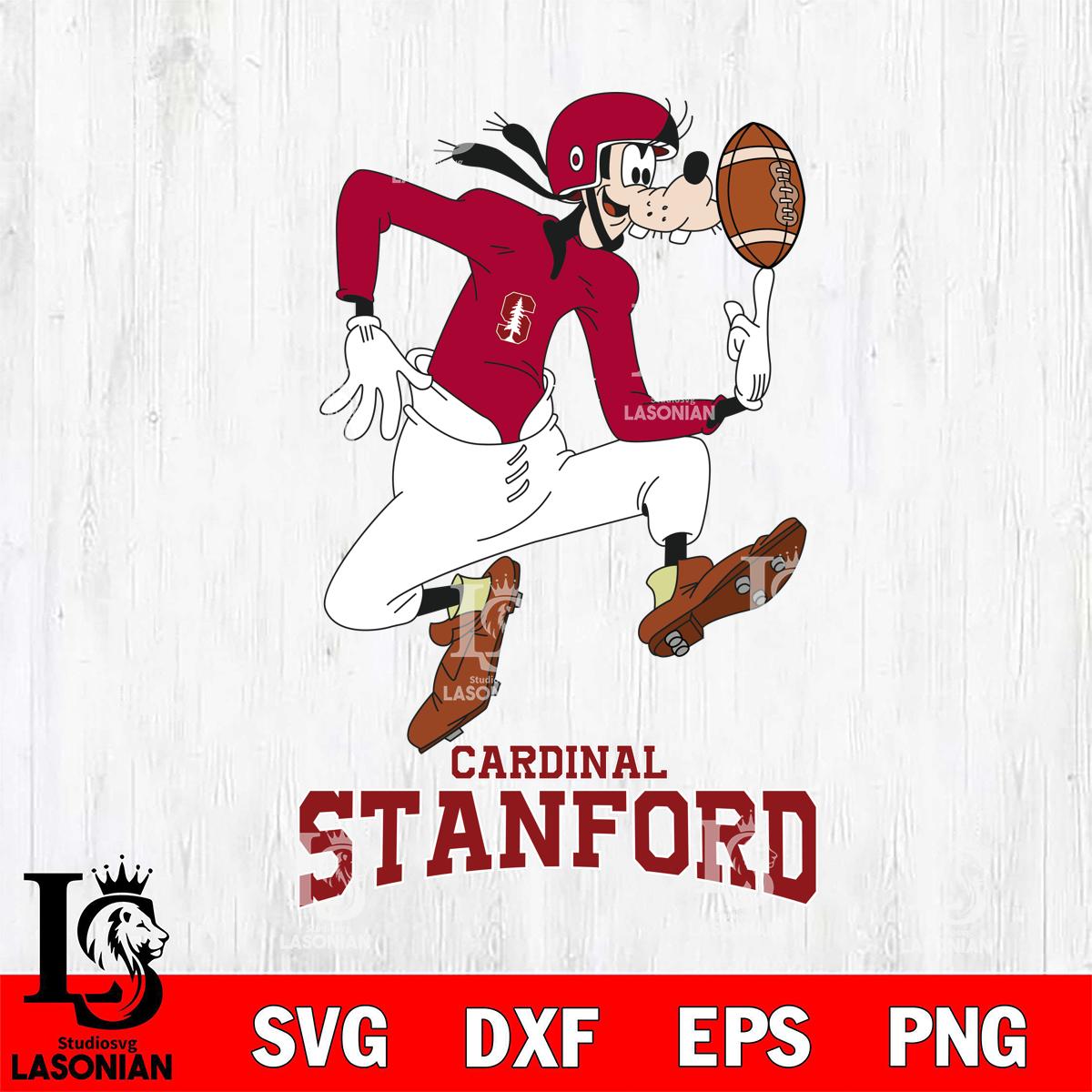 Stanford Cardinal Goofy Circus Football – lasoniansvg