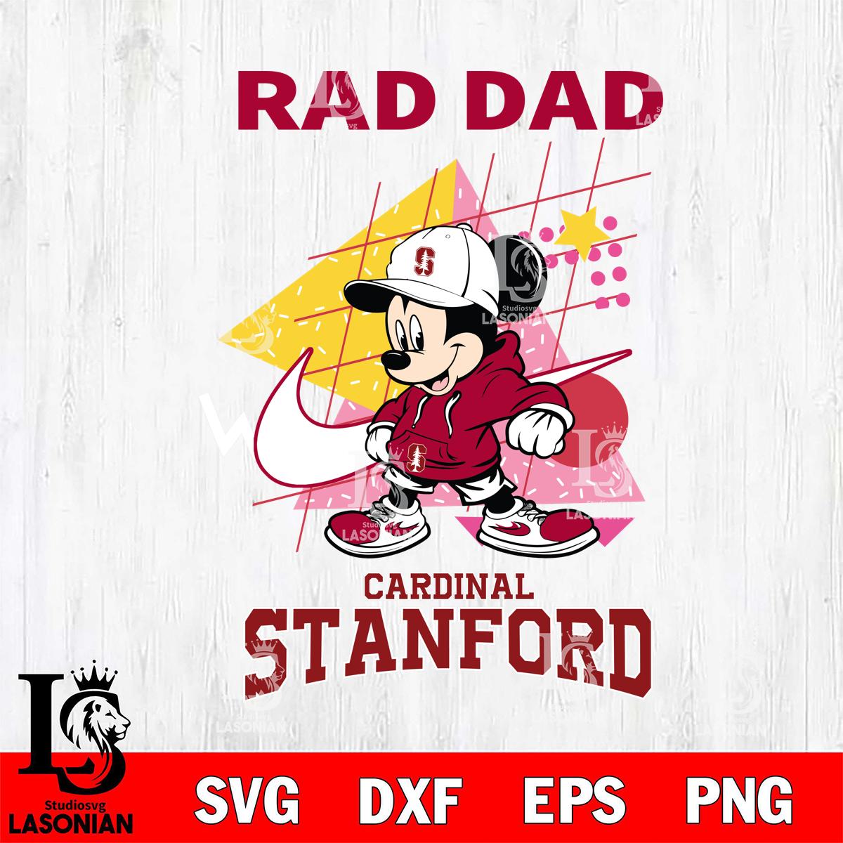 Stanford Cardinal Mickey Mouse Rad Dad – lasoniansvg