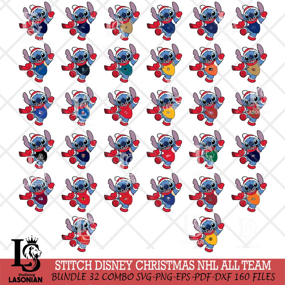 Stitch Disney Christmas NHL ALL TEAM – lasoniansvg