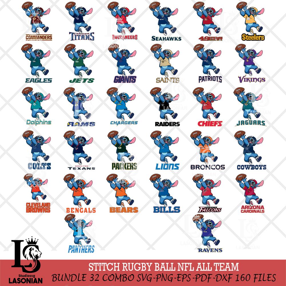 Stitch Rugby Ball NFL – lasoniansvg