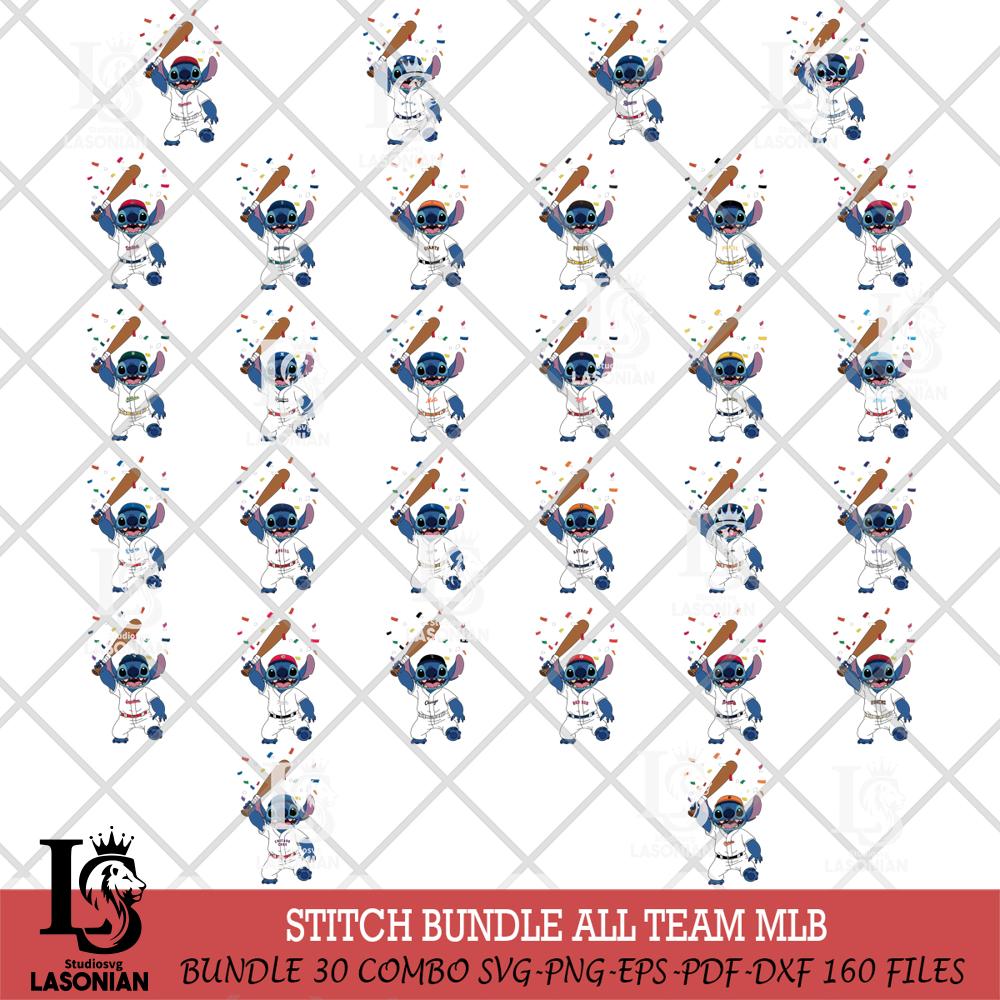 Stitch baseball celebrate MLB – lasoniansvg