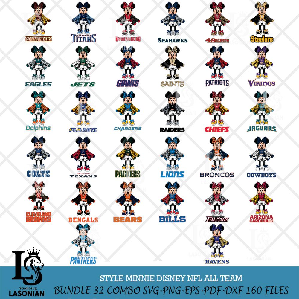 Style Minnie Disney NFL – lasoniansvg