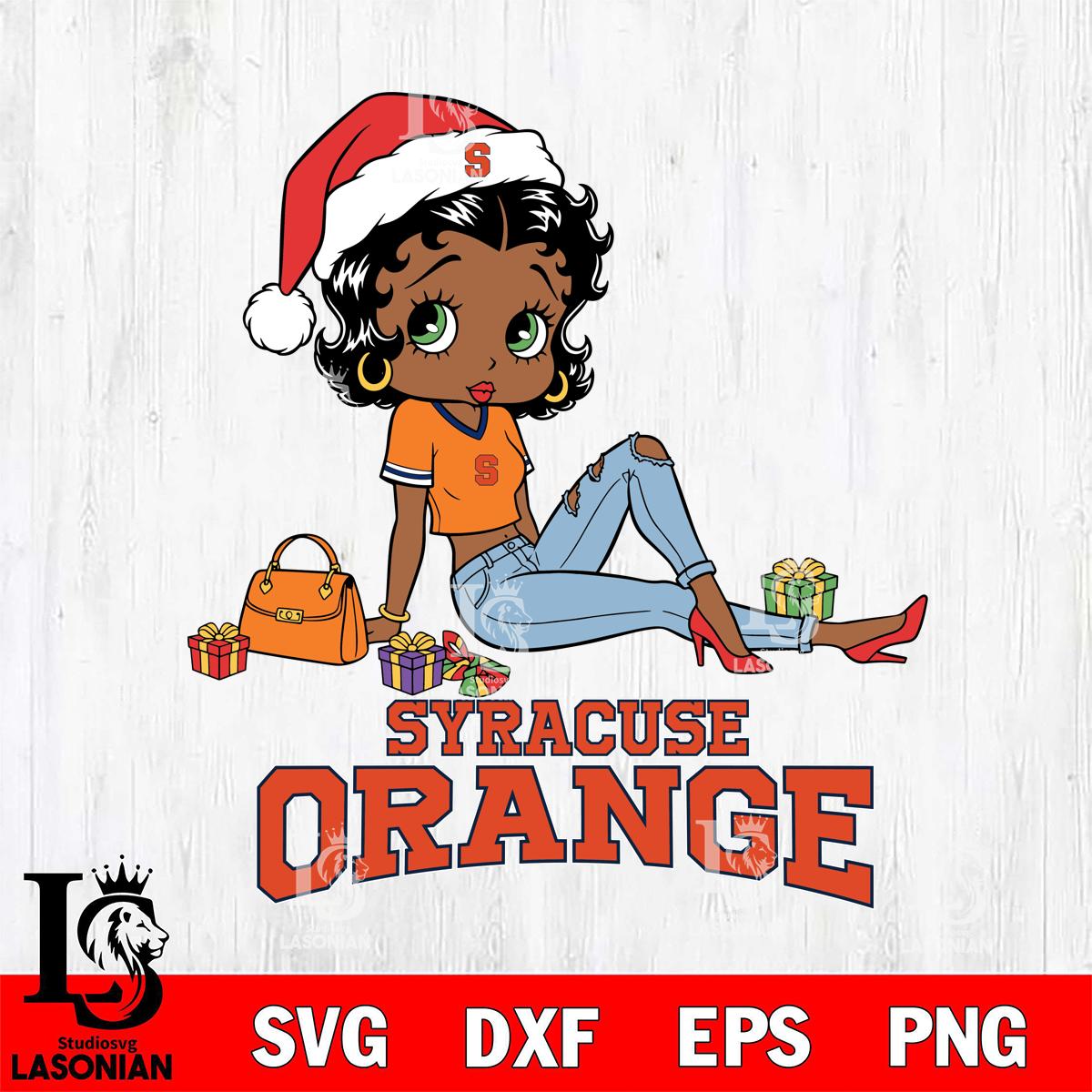 Syracuse Orange Betty Boop Christmas Packing – lasoniansvg