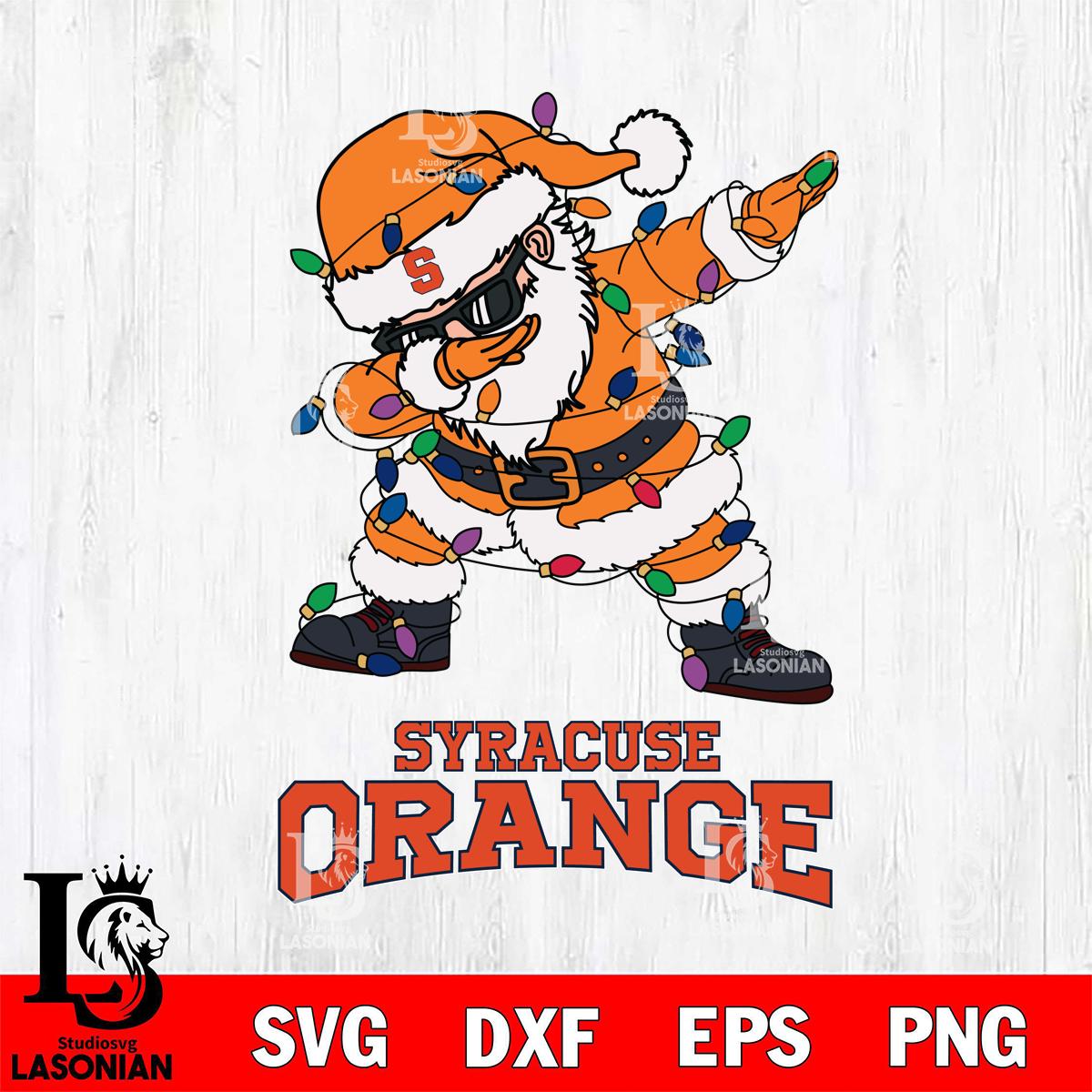 Syracuse Orange Dabbing Santa Claus Ugly Christmas – lasoniansvg